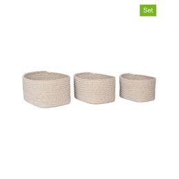 House Nordic 3er-Set: K&ouml;rbe "Cadima" in Beige - 62% | Kisten-koerbe