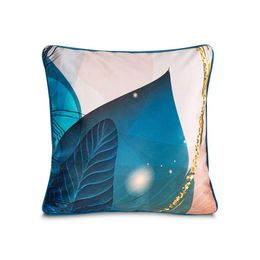 Eva Minge Kissen "Eva" in Blau/ Rosa - 34% | Gr&ouml;&szlig;e 45x45 cm | Dekokissen