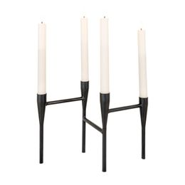 House Nordic Kerzenst&auml;nder in Schwarz - (B)28 x (H)21 cm - 54% | Kerzen-vasen