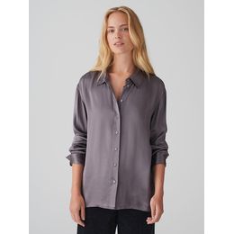 Opus Bluse in Anthrazit - 55% | Gr&ouml;&szlig;e 44 | Damen-blusen