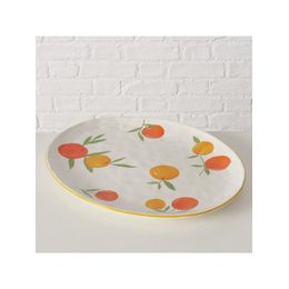 Boltze Servierplatte "Fruits" in Orange/ Gelb - &Oslash; 32 cm - 17% | Aufbewahren-servieren
