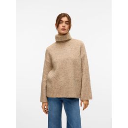 V&eacute;ro Moda Vero Moda Rollkragenpullover in Beige - 42% | Gr&ouml;&szlig;e L | Damen-pullover-cardigans