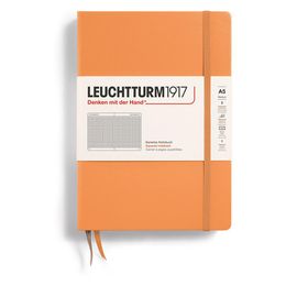 LEUCHTTURM1917 Kariertes Notizbuch in Apricot - A5 - 10% | Buero-schulbedarf