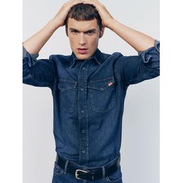 Big Star Jeanshemd- Regular fit - in Dunkelblau - 42% | Gr&ouml;&szlig;e XL | Herren-plussize