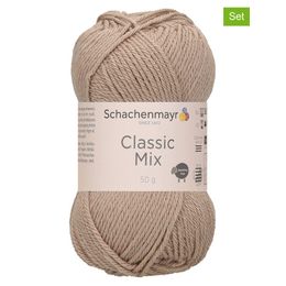 Schachenmayr since 1822 10er-Set: Woll-Mixgarne ''Classic Mix'' in Beige - 10x 50 g - 49% | Kreativbedarf-diy