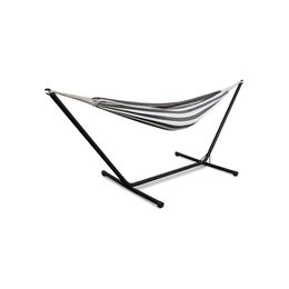 LIFA LIVING H&auml;ngematte in Schwarz/ Wei&szlig; - (B)290 x (H)100 x (T)100 cm - 50% | Garten-moebel