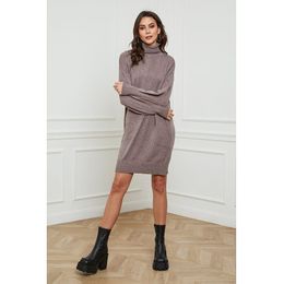 Jos&eacute;fine Strickkleid "Warren" in Taupe - 71% | Gr&ouml;&szlig;e L | Damen-kleider