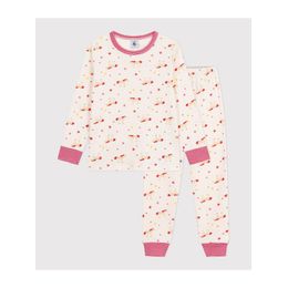 Petit Bateau Pyjama in Beige/ Bunt - 52% | Gr&ouml;&szlig;e 116 | Kinder-waesche