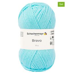Schachenmayr since 1822 20er-Set: Kunstfasergarne ''Bravo Color'' in Hellblau - 20 x 50 g - 42% | Kreativbedarf-diy