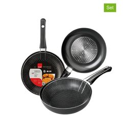 Ibili 2tlg. Set: Fritierpfanne in Schwarz - &Oslash; 26 cm - 14% | Kochgeschirr