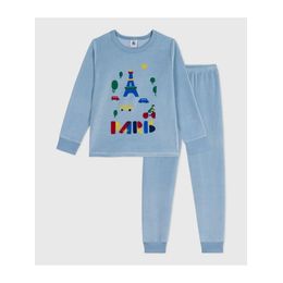 Petit Bateau Pyjama in Blau - 48% | Gr&ouml;&szlig;e 128 | Kinder-waesche