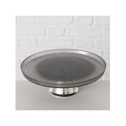 Boltze Tortenplatte ''Kalis'' in Grau/ Silber - (H)10 x &Oslash; 28 cm - 27% | Aufbewahren-servieren