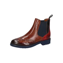 Melvin & Hamilton MELVIN & HAMILTON Leder-Chelsea-Boots "Selina 6" in Braun/ Rot - 39% | Gr&ouml;&szlig;e 38 | Stiefeletten