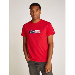 Tommy Jeans Shirt in Rot - 19% | Gr&ouml;&szlig;e L | Herren-plussize