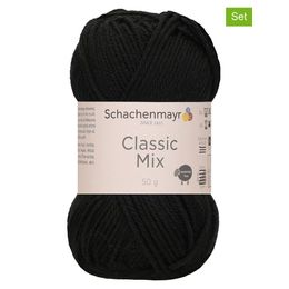 Schachenmayr since 1822 10er-Set: Woll-Mixgarne ''Classic Mix'' in Schwarz - 10x 50 g - 49% | Kreativbedarf-diy