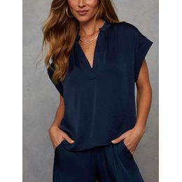 LA Angels Bluse in Dunkelblau - 69% | Gr&ouml;&szlig;e XL | Damen-blusen