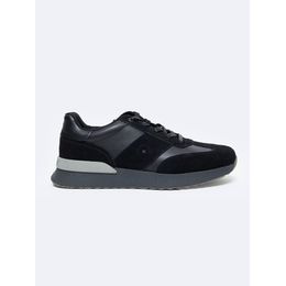 Big Star Leder-Sneakers in Schwarz - 42% | Gr&ouml;&szlig;e 45 | Herrensneakers