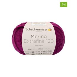 Schachenmayr since 1822 10er-Set: Wollgarne ''Merino Extrafine 120'' in Fuchsia - 10x50 g - 46% | Kreativbedarf-diy