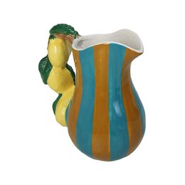 Kersten Vase ''Lemon'' in T&uuml;rkis/ Hellbraun/ Gelb - (B)18,5 x (H)20,3 x (T)12,5 cm - 16% | Kerzen-vasen