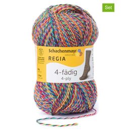 Regia 10er-Set: Woll-Mixgarne ''4fach Color'' in Bunt - 10 x 100 g - 58% | Kreativbedarf-diy
