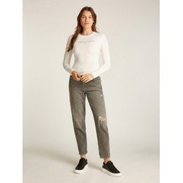 Tommy Jeans Longsleeve in Creme - 31% | Gr&ouml;&szlig;e XL | Damen-tops