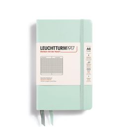 LEUCHTTURM1917 Kariertes Notizbuch in Mint - A6 - 10% | Buero-schulbedarf