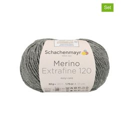 Schachenmayr since 1822 10er-Set: Wollgarne ''Merino Extrafine 120'' in Grau - 10x50 g - 49% | Kreativbedarf-diy