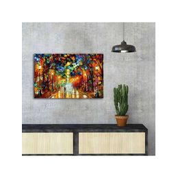 ABERTO DESIGN Leinwanddruck "Rain's Rustle In The Park" - (B)70 x (H)45 cm - 65% | Wanddekoration