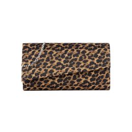 Tamaris Clutch "Amalia Leo" in Hellbraun/ Schwarz - (B)26 x (H)14 x (T)6,5 cm - 66% | Damen-taschen