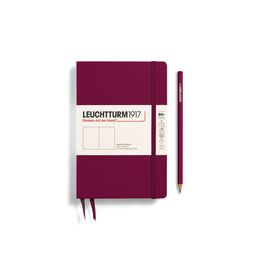 LEUCHTTURM1917 Blanko Notizbuch in Bordeaux - B6+ - 24% | Buero-schulbedarf