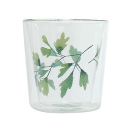 eigenart Teeglas "Ginkgo" in Gr&uuml;n - 250 ml - 23% | Gedeckter-tisch