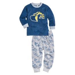 Playshoes Pyjama in Dunkelblau/ Grau - 40% | Gr&ouml;&szlig;e 140 | Baby-waesche