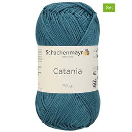 Schachenmayr since 1822 10er-Set: Baumwollgarne ''Catania'' in Petrol - 10x 50 g - 10% | Kreativbedarf-diy