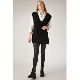 Happiness Istanbul Pullunder in Schwarz - 59% | Damen-pullover-cardigans
