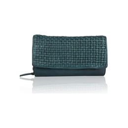 Bellicci Leder-Geldb&ouml;rse "Eliza" in Petrol - (B)18 x (H)9 x (T)4,5 cm - 31% | Portemonnaies-etuis