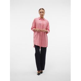 V&eacute;ro Moda Vero Moda Hemd "Ilisa" in Pink/ Wei&szlig; - 50% | Gr&ouml;&szlig;e S | Damen-blusen