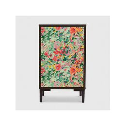 Madre Selva Nachttisch "Spring Flowers" in Gr&uuml;n/ Rosa - (B)40 x (H)67 x (T)30 cm - 61% | Tische