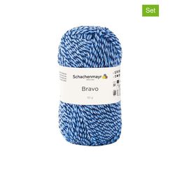 Schachenmayr since 1822 20er-Set: Kunstfasergarne ''Bravo'' in Blau/ Hellblau - 20x 50 g - 48% | Kreativbedarf-diy
