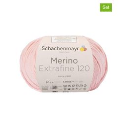 Schachenmayr since 1822 10er-Set: Wollgarne ''Merino Extrafine 120'' in Rosa - 10x50 g - 50% | Kreativbedarf-diy