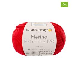 Schachenmayr since 1822 10er-Set: Wollgarne ''Merino Extrafine 120'' in Rot - 10x50 g - 49% | Kreativbedarf-diy