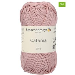 Schachenmayr since 1822 10er-Set: Baumwollgarne ''Catania'' in Rosa - 10x 50 g - 44% | Kreativbedarf-diy