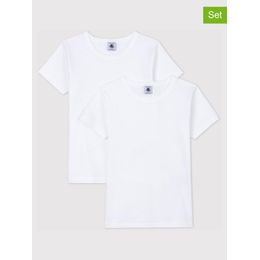 Petit Bateau 2er-Set: Shirts in Wei&szlig; - 45% | Gr&ouml;&szlig;e 86 | Baby-shirts