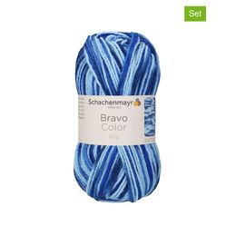 Schachenmayr since 1822 20er-Set: Kunstfasergarne ''Bravo Color'' in Blau/ Hellblau - 20x 50 g - 48% | Kreativbedarf-diy