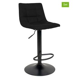 House Nordic 2er-Set: Barhocker in Schwarz - (B)43 x (T)43 cm - 62% | Sitzmoebel