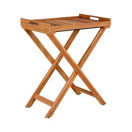 House Nordic Tabletttisch "Ronda" in Hellbraun - (B)60 x (H)70 x (T)40 cm - 56% | Tische