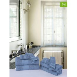 HIP 8tlg. Handtuch-Set in Hellblau - 54% | Gr&ouml;&szlig;e 16x22 cm | Badtextilien