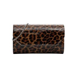Tamaris Clutch "Amalia Finish" in Hellbraun/ Schwarz - (B)22 x (H)13 x (T)4 cm - 66% | Damen-taschen