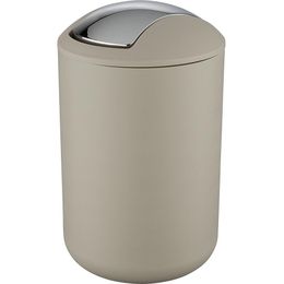 Wenko Schwingdeckeleimer "Brasil" in Taupe - 6,5 l - 10% | Muelleimer