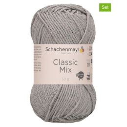 Schachenmayr since 1822 10er-Set: Woll-Mixgarne ''Classic Mix'' in Grau - 10x 50 g - 51% | Kreativbedarf-diy