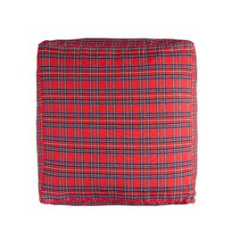 Madre Selva Pouf "Cottage" in Rot - (H)50 x &Oslash; 50 cm - 59% | Sitzmoebel